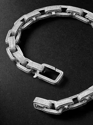 Shay 18-karat White Gold Diamond Link Bracelet