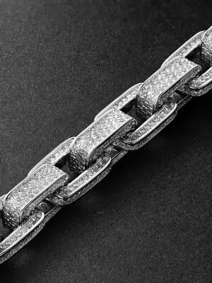 Shay 18-karat White Gold Diamond Link Bracelet