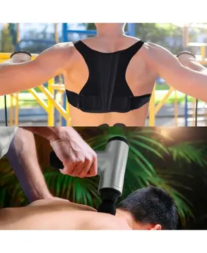 PURSONIC Adjustable Posture Corrector & Professional Massage Gun