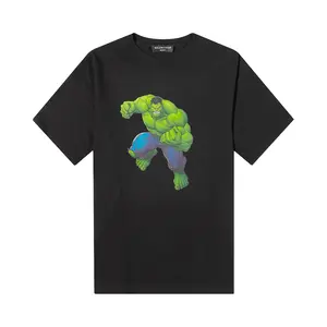 Balenciaga Incredible Hulk Medium Fit Tee - Black