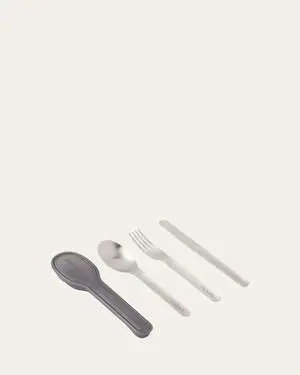 Prada X Black %2b Blum Stainless Steel Travel Utensils F0276 Acciaio