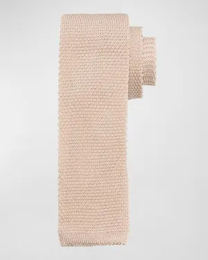 Brunello Cucinelli Brunello Cucinelli Silk-Cotton Knit Tie Panama