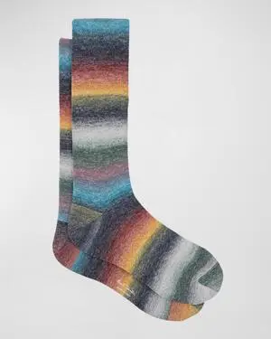 Paul Smith Signature Ombre Stripe Crew Socks - Multi