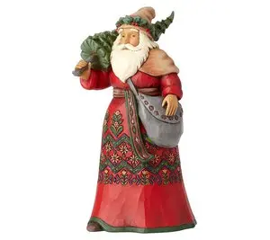 JIM SHORE Heartwood Creek Swedish Santa Figurin E - One-color