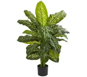 NEARLY NATURAL 42' Dieffenbachia Artificial Pla Nt - One-color