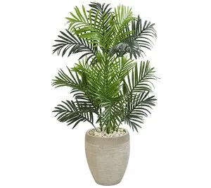 NEARLY NATURAL Paradise Palm Artificial Tree In Planter - One-color