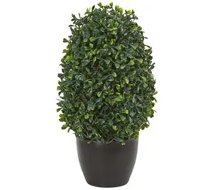 NEARLY NATURAL 13' Boxwood Topiary Uv Resistant - One-color