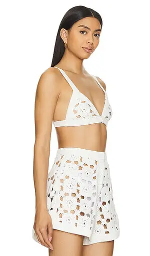 SAU LEE Myko Crochet Bralette