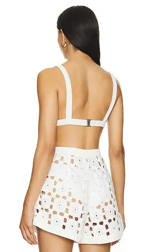 SAU LEE Myko Crochet Bralette