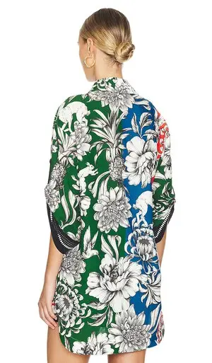 Agua Bendita Chrissy Printed Button-up Top
