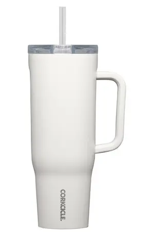 CORKCICLE Cruiser 40-ounce Insulated Tumbler With Handle - Oat Milk