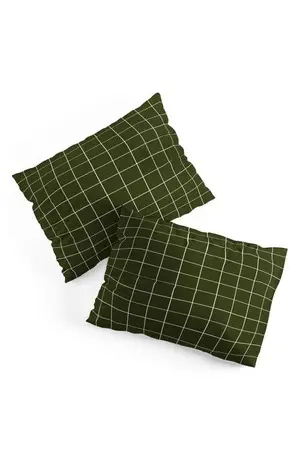 DENY DESIGNS Grid Duvet Cover & Shams Set
