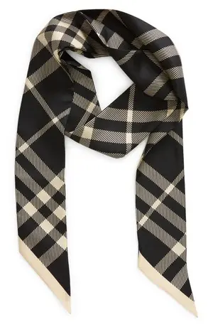 Burberry Reverse Check Silk Scarf