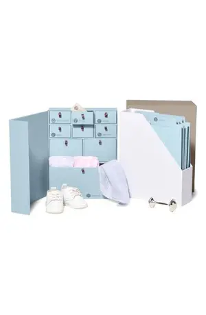 SAVOR Baby Deluxe Keepsake Box - Light Blue