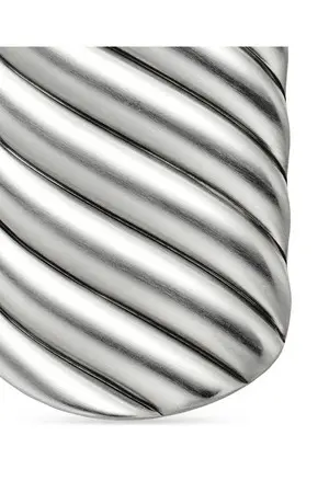 David Yurman Sculpted Cable Tag Pendant
