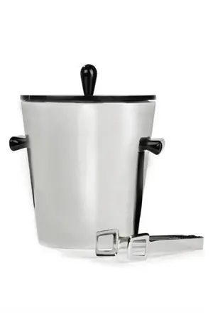 NAMBE Circa Ice Bucket & Tongs - Silver