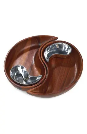 NAMBE Yin Yang Chip & Dip Set - Brown