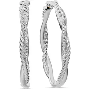 David Yurman Petite Infinity Hoop Earrings - Sterling Silver