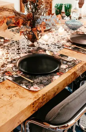 DENY DESIGNS Dark Garden Burcu Korkmazyürek Cotton Placemats