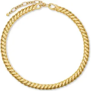 David Yurman Sculpted Cable Necklace - 18k Yellow Gold