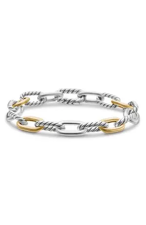 David Yurman Madison® Chain Bracelet - Sterling Silver Yellow Gold