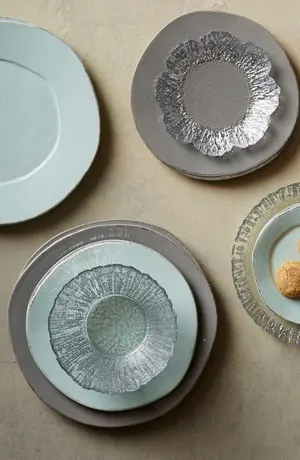VIETRI Lastra American Dinner Plate - White