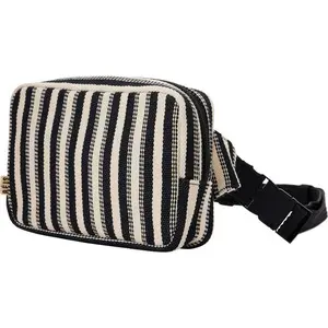 BEIS The Striped Belt Bag - Black