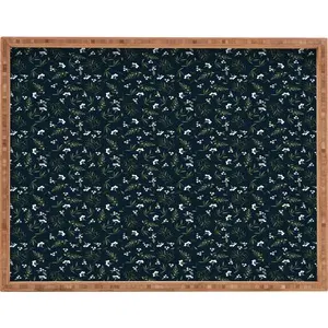 DENY DESIGNS Nordic Wood Tray - Blue