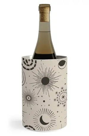 DENY DESIGNS Holiday Moon & Sun Wine Chiller - Beige