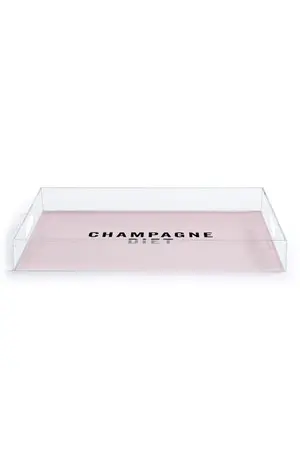 DENY DESIGNS Champagne Diet Acrylic Tray