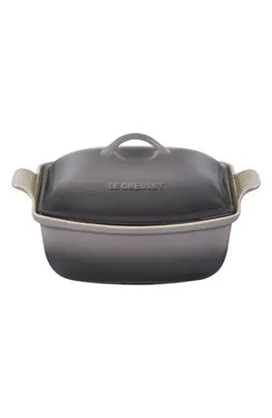 LE CREUSET Heritage Stoneware Deep Covered Baker - Oyster