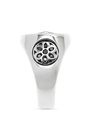Good Art Hlywd Sterling Black Diamond Club Ring