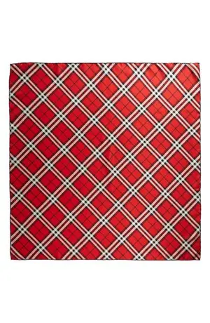 Burberry Medium Check Square Silk Scarf