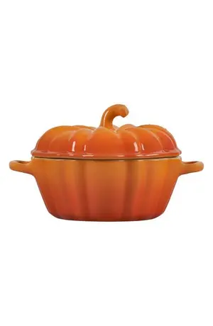 LE CREUSET Figural Pumpkin Mini Baking Dish - Persimmon