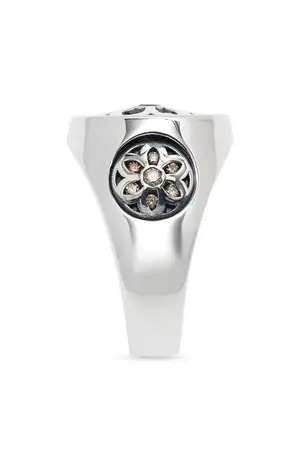 Good Art Hlywd Sterling Diamond Club Ring