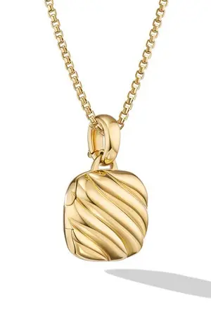 David Yurman Sculpted Cable Square Locket