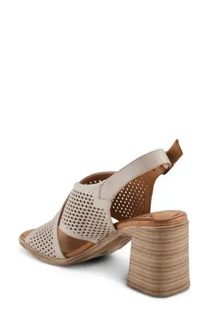 SPRING STEP SHOES Luanca Leather Slingback Sandal - Stone