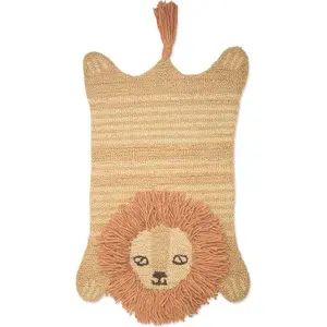CRANE BABY Safari Animal Accent Rug - Brown Lion