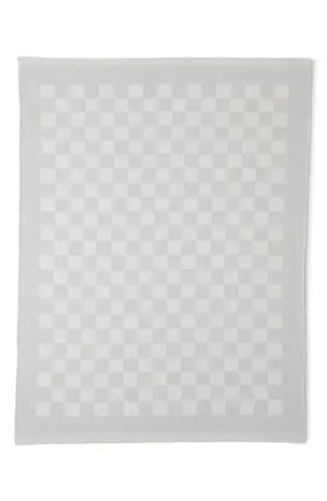 Barefoot Dreams Cozychic™ Checkered Cotton Blend Throw Blanket - Gray-cream