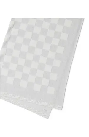 Barefoot Dreams Cozychic™ Checkered Cotton Blend Throw Blanket - Gray-cream