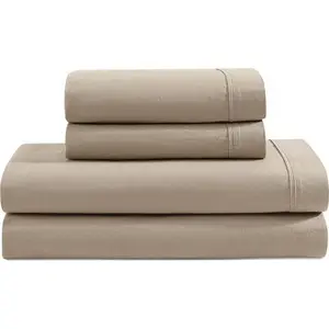 Calvin Klein Washed 200 Thread Count Percale Sheet Set Brown