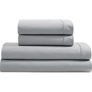 Calvin Klein Washed 200 Thread Count Percale Sheet Set - Grey