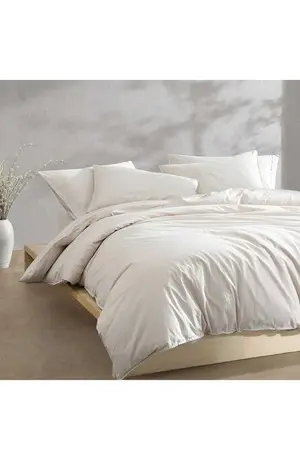 Calvin Klein Washed Percale Comforter & Shams Set - Beige/ Tan