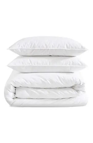Calvin Klein Washed Percale Comforter & Shams Set White