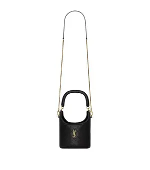 Saint Laurent Gaby Bucket Bag - Black