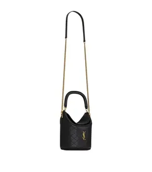 Saint Laurent Gaby Bucket Bag - Black