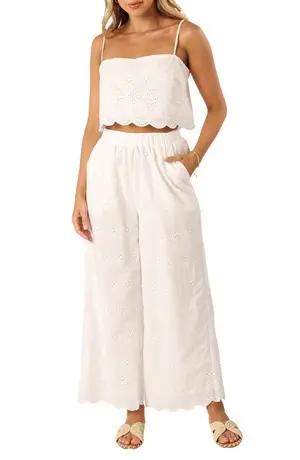 PETAL & PUP Clementine Two-piece Jumpsuit - White