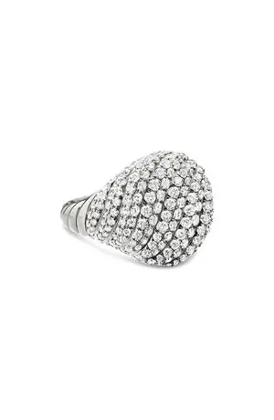 David Yurman David Yurman Sculpted Cable Pinky Ring 18k White Gold