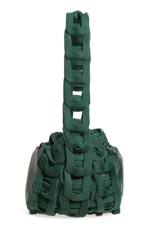 SC103 Melon Leather Links Bucket Bag