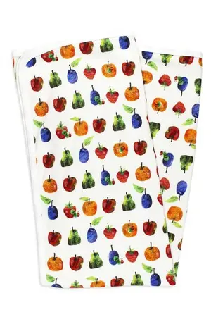 L'OVEDBABY X 'the Caterpillar™ Print Organic Cotton Swaddle Blanket - Fruit